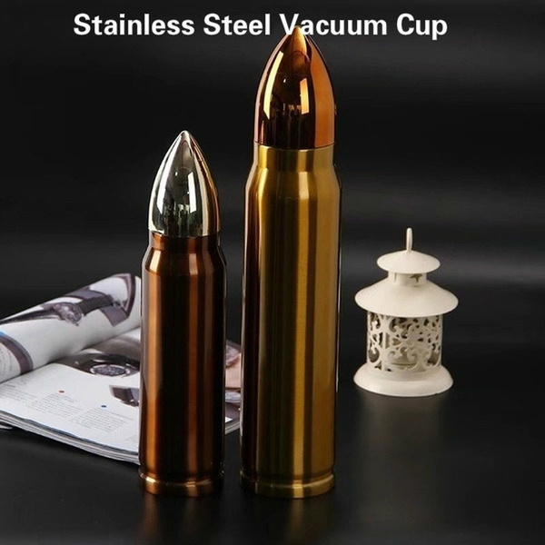Stainless Steel Shell Bullet Vacuum Cup Thermos Cup Mug 500ml/1000ml | Wish