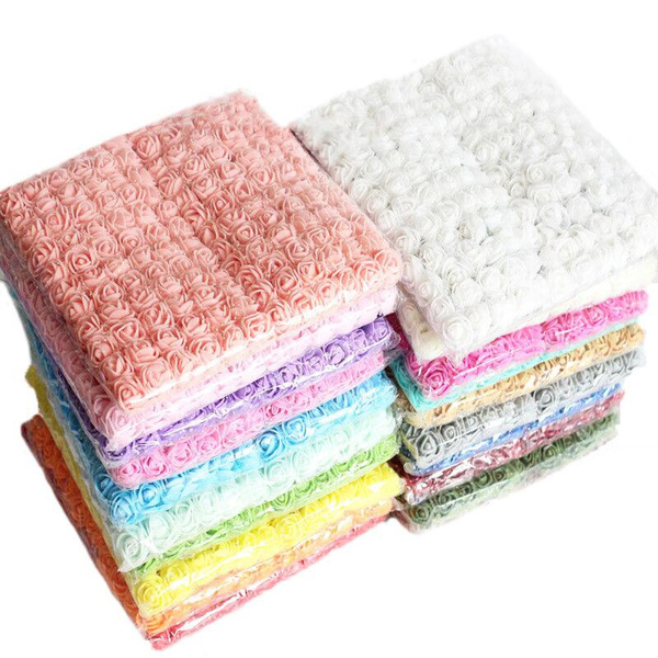 24pcs 2cm Mini Foam Rose Artificial Rose Flower Bouquet Wedding Flower ...