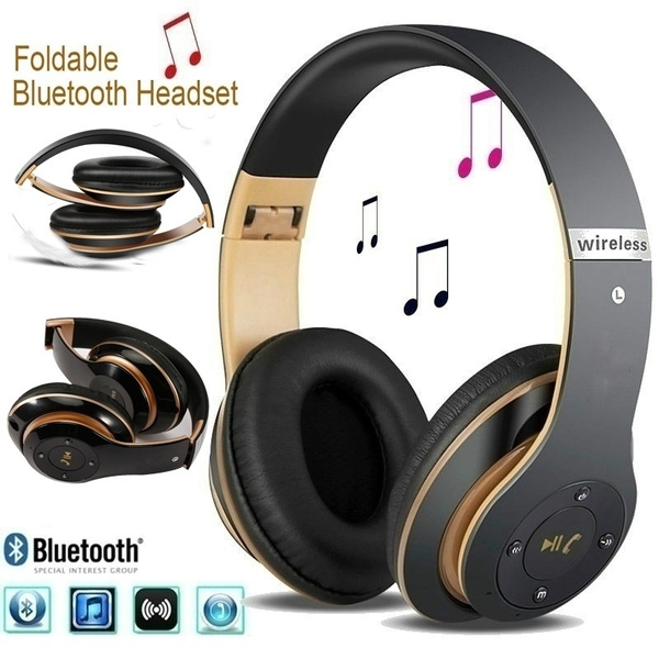 New 6S Foldable Wireless Headphones Hifi Bluetooth Stereo Noise Reduction Support TF Card FM ...