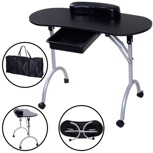 Professional Folding Manicure Table Portable Nail Art Desk For Nail ...