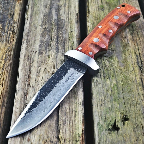 Outdoor straight knife tactical dagger famous saber camp survival knife ...