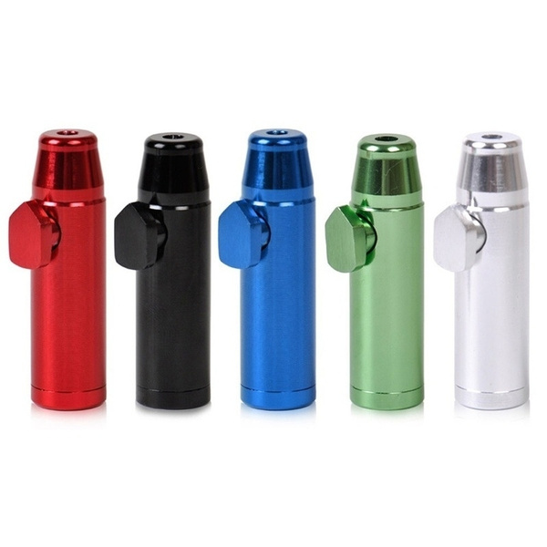 Dispenser Aluminum Snuff Snorter Snuff Bottle Bullet-shaped Bullet ...
