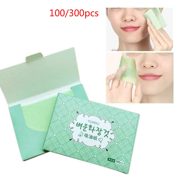 100/300 pcs Facial Oil Control Papers Wipes Sheets Absorbing Face ...