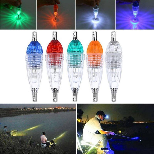 Mini LED Flashing Deep Drop Fishing Squid Underwater Fish Lure Light ...