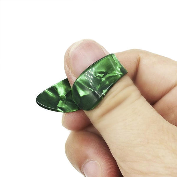 1 Pc Thumb Finger Guitar Pick Acoustic Electric Celluloid Mediator ...