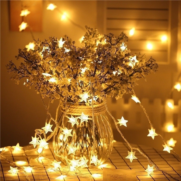 1.5M 3M Star Shaped Theme LED String Fairy Lights Battery Operated ...