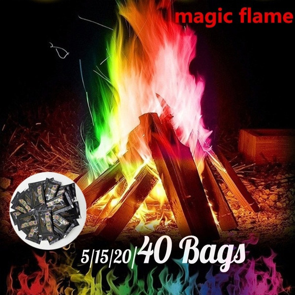 5/15/20/40PCS Mystical Fire! Magical Fire Powder Fire Color Changer ...