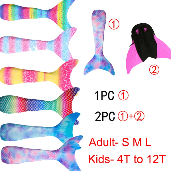 Adult Kids Cosplay Mermaid Tails Pool Party Adults Costume Bathing ...