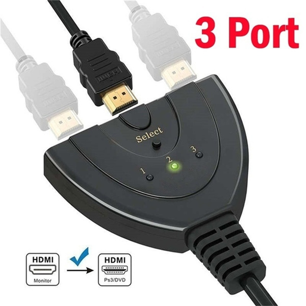 3 Port Professional Monitor Projector USB Cable Cable Mini 3 Port Cable ...