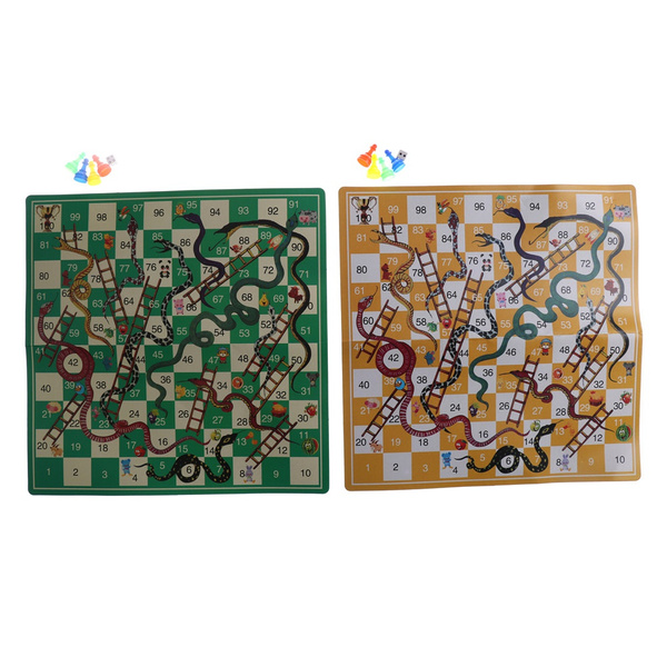 Kids Folding Snake Chess Toys Portable Snakes ladders Puzzle Game ...