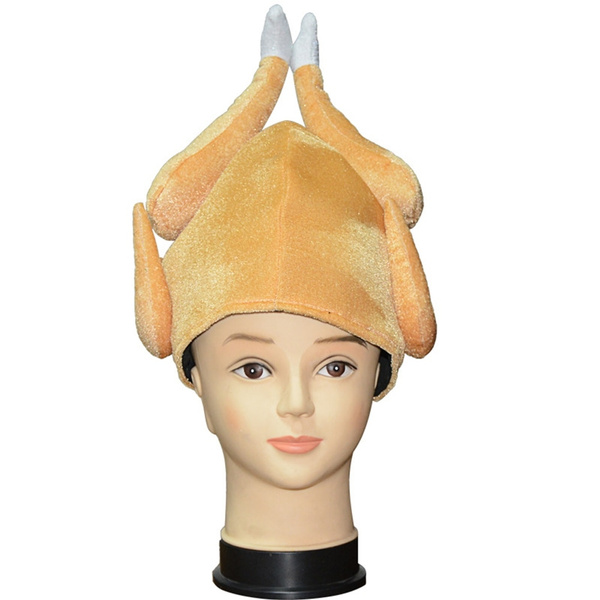 Funny Turkey Chicken Leg Hat Carnival Thanks Giving Day Cap Novelty ...