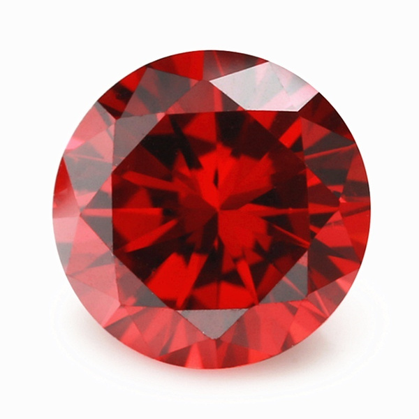 Unheated 10.30 Cts Natural Mined 10mm Sri-Lanka Garnet Ruby Round Cut ...