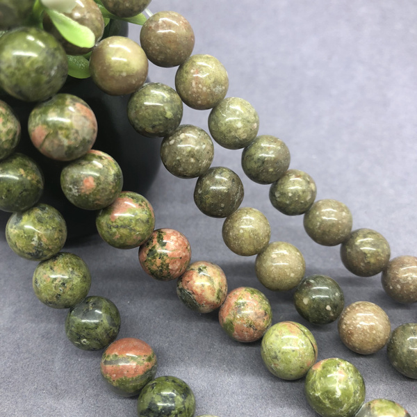 Unikate Beads 4-12mm Round Natural Loose Stone Bead Diy for Bracelet ...