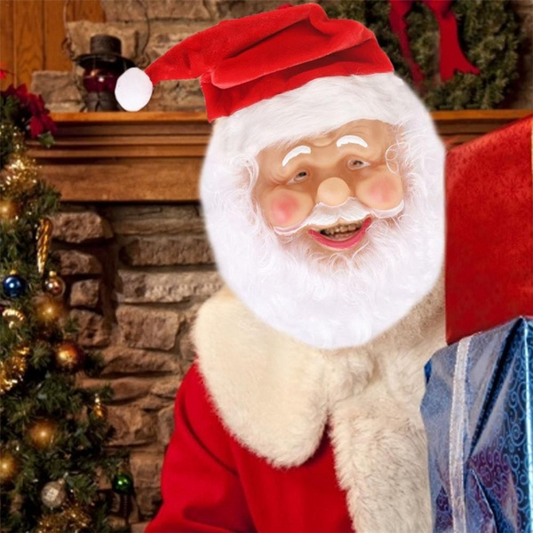 2019 New Fashion Christmas Santa Mask For New Year Party Carnivals ...