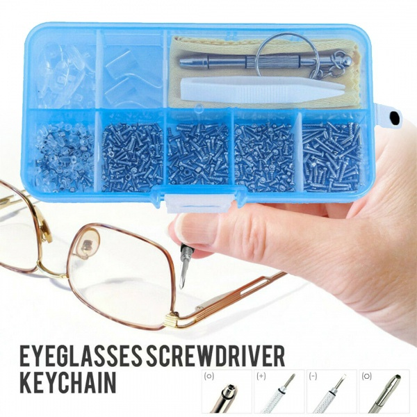 Spectacle Glasses Repair Set Kit Nose Tab Sunglasses Eyeglass Screw ...
