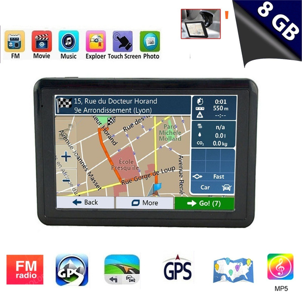 Car portable GPS navigator 5 inches HGV GPS Navigation Australia / USA ...