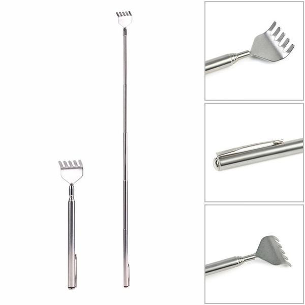 1pcs Metal Stainless Steel Retractable Back Scratcher Telescopic ...