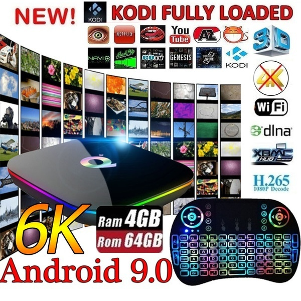 2020 Q BOX Network Smart Player Android 9.0 TV Box 4G/64G Wifi + Free I8 Keyboard | Wish