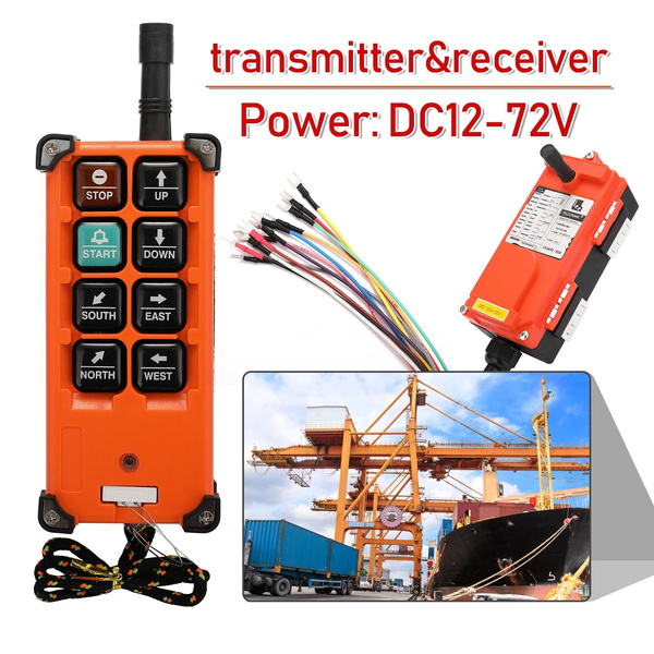 F21-E1B DC12-72V Industrial Remote Controller Switches Hoist Crane ...