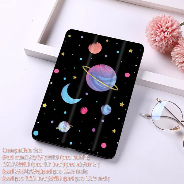 Planet Pattern Ipad Mini 1 2 3 4 5 Case Colorful Star Ipad Pro 12.9 11 ...