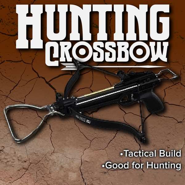 NEW HUNTING 80LB CROSSBOW ARCHERY Gun BLACK PISTOL W/ ARROWS BOLTS XBOW ...