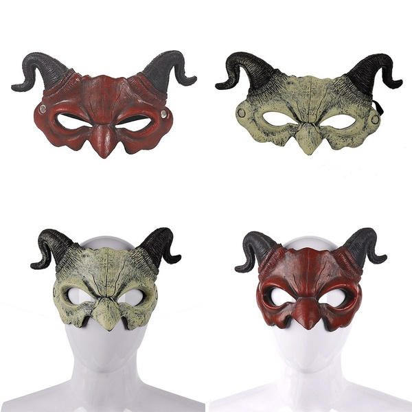 Diwali Masks Carnaval Demon Mask Latex Crossdresser Horror Monster ...