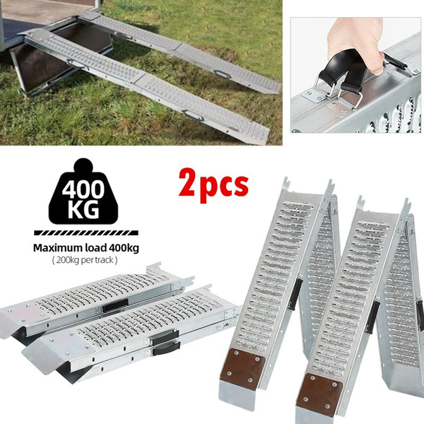 2019 new 2pcs folding loading ramps steel max 400kg car tool FR | Wish