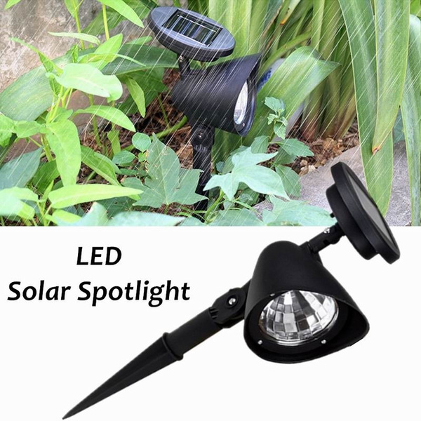 Solar 4 LED Wall Outdoor Garden Adjustable Waterproof Energy Saving ...