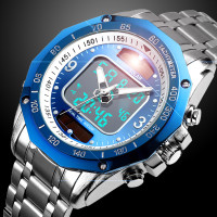 Dual Solar & Lithium Battery Powered Watches Digital Quartz Watch Mens ...