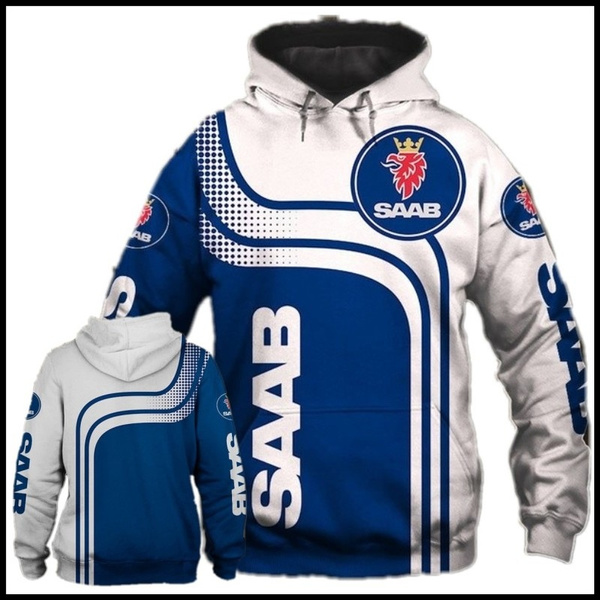 Fashion Men's & Women's 3D Print SAAB Logo Hoodies Unisex 3D Pullovers ...