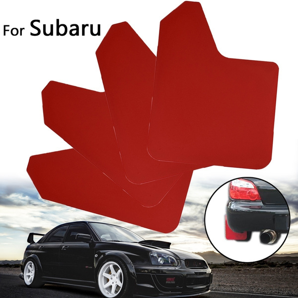 Red Mud Flaps For Impreza WRX STI Legacy GT Crosstrek BRZ Outback Sport ...