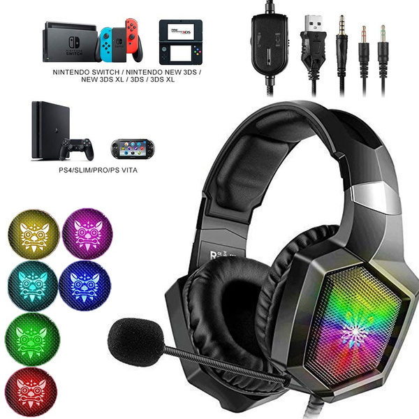 Gaming Headset - Updated K8 Headset Gaming for PS4 New Xbox One, Stereo ...