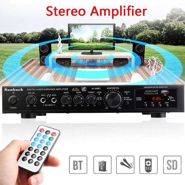 2000W LED 5 Channel AV Power Amplifier HIFI Sound Home bluetooth 4.1 ...