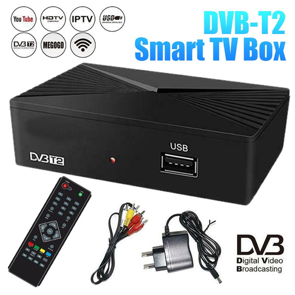 1080P DVB-T2 DVB-C Smart TV Top Box Digital HDTV Ground Signal Receiver ...