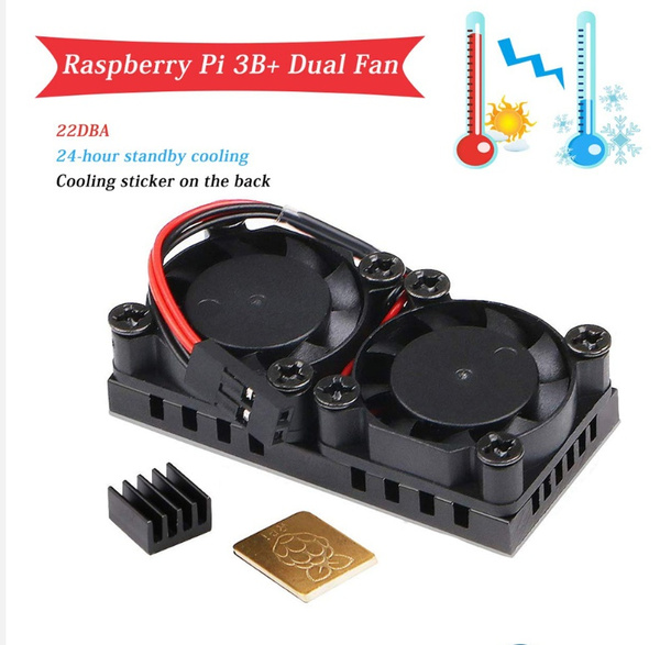 For Raspberry Pi 4 Model B Dual Fan with Heat Sink Ultimate Double ...