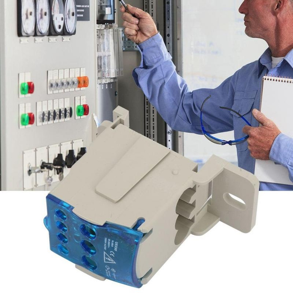Din Rail Terminal Block Distribution Box Electrical Connector Universal ...