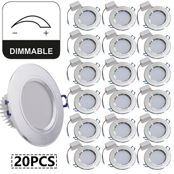 20 Pack 10Pack dimmable Ceiling Downlight 3W 220v 110V LED Recessed ...