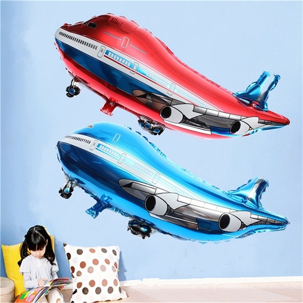 31 inch Flying Plane Shape Balloon Airplane Foil Helium Balloon Gift ...
