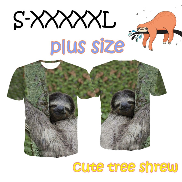 Sloth Collage T-Shirt Funny Cute Animal Sloths T Shirt Women Men 3d ...