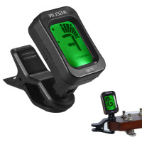 Digital Chromatic LCD Clip-On Electric Tuner for Bass, Guitar, Ukulele ...