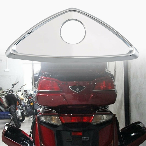 Motorcycle ABS Chrome Fairing Trunk Lock Key Accent Trim Cover Panel ...