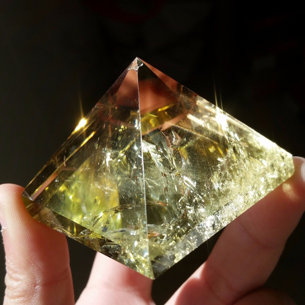 Natural Citrine Quartz Crystal Pyramid Healing China | Wish