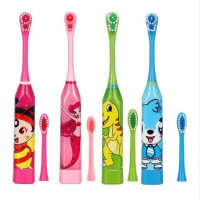 Cartoon Children Electric Toothbrush Double-sided Tooth Brush Heads ...