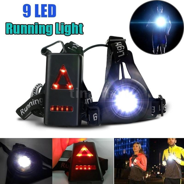 Waterproof LED Running Chest Lamp Warning Light Walking Torch Safety ...