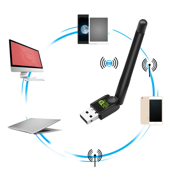 USB WiFi Adapter 150mbps 2db Wi-Fi Network Card Adapter PC WiFi Antenna ...