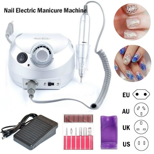 Professional 35000RPM Nail Electric Manicure Machine Pedicure Milling ...