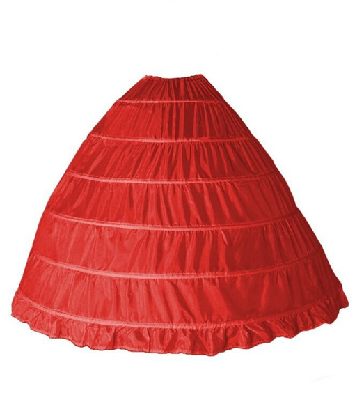 Six steel smock skirt wedding skirt support costume petticoat 6 laps no ...