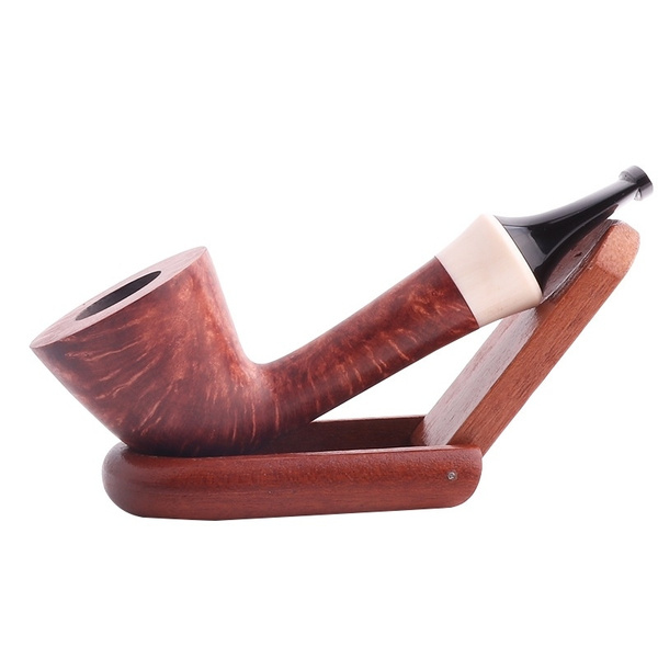 Briar Pipe Filter Wood Smoking Pipes Herb Tobacco Pipe Cigar Narguile ...