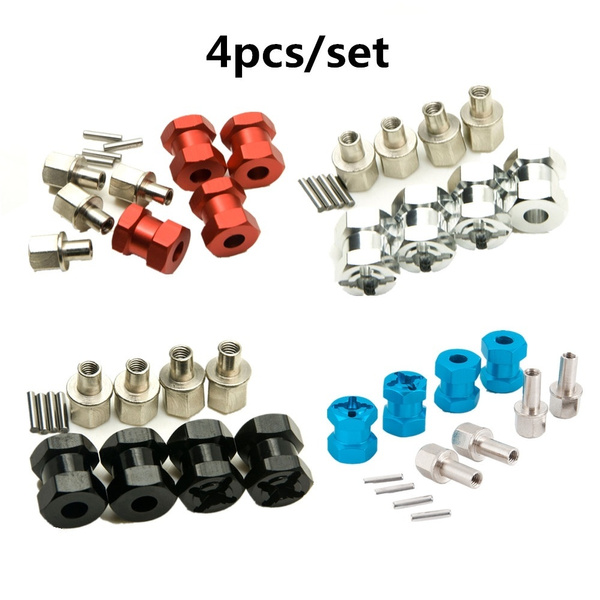 12mm RC Alloy Wheel Hub Hex Drive Adaptor 15mm Extension For 1/10 SCX10 ...