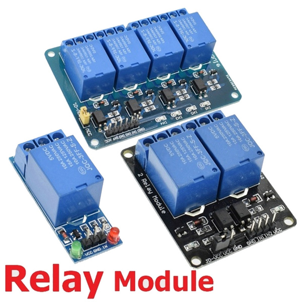 5V 12V Relay Module with Optocoupler Relay Output 1 2 4 Channel Relay ...